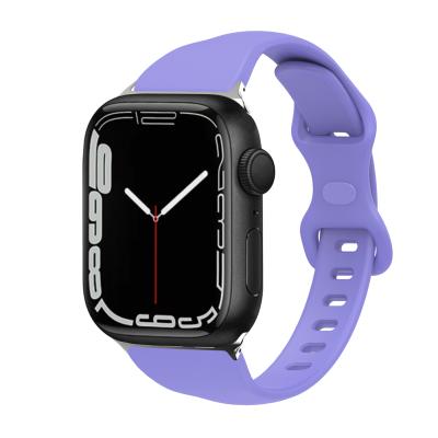 Cina 8 Shaped Buckle Soft Silicone Watch Strap Portable Replacement 38mm / 40mm / 42mm in vendita