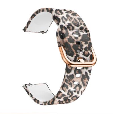 Cina 20mm / 22mm Multiple Printed Silicone Watch Strap Portable Replacement For Raw Ears in vendita