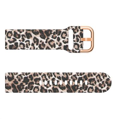 Cina 20mm / 22mm Multiple Printed Silicone Watch Strap Portable Replacement For Raw Ears in vendita