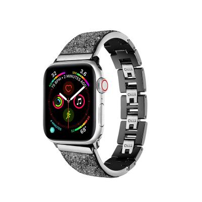 Cina Portable Replacement 38mm 40mm 42mm Smartwatch Metal Strap Diamond Embedded in vendita