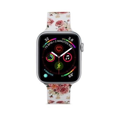 Cina Custom Printed 38mm 40mm 42mm Silicone Watch Strap Intelligent Portable Replacement in vendita