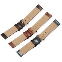 China 24mm Genuine Leather Watch Strap for sale