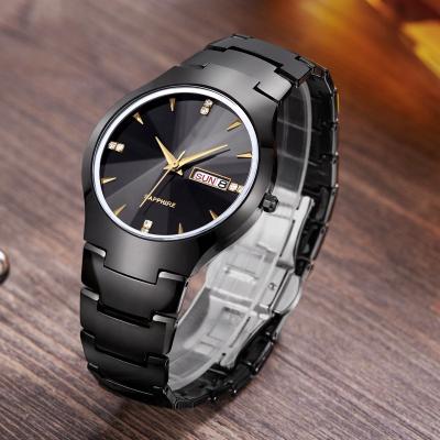 Cina Analogo ceramico bianco di minimalismo 18mm dell'orologio del quarzo 5ATM per gli uomini Sapphire Lens in vendita