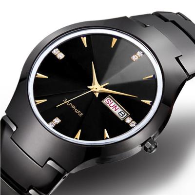 Cina Analogo ceramico bianco di minimalismo 18mm dell'orologio del quarzo 5ATM per gli uomini Sapphire Lens in vendita