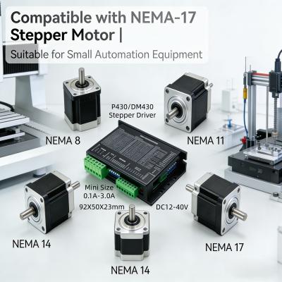 China P430/DM430 Stepper Driver with 0.14-3A Current and DC12-40V Voltage for Nema8/Nema11/Nema14/Nema17 Motors for sale
