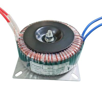 China Pure Copper Wire 60W Toroidal Transformer Input 110V 220V 230V 240V Output 9V 12V 15V 18V 24V 36V 48V For Audio Amplifier for sale