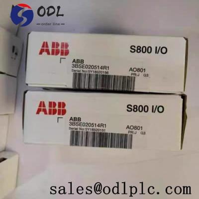 China Analog Output ABB PLC Module 10V AO801 3BSE020514R1 ABB Has 8 Unipolar Channels for sale