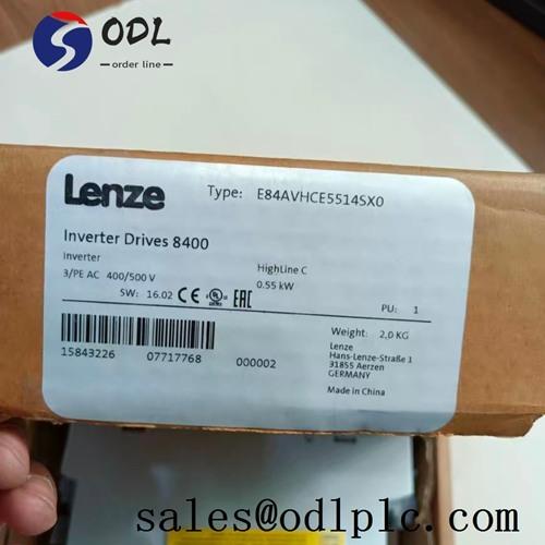 Quality E84AVHCE5514SX0 Lenze FREQUENCY INVERTER DRIVE, 8400 SERIES, 3 PHASE, 400/500 VAC, 0.55 KW, 0.75 HP, 599 HZ for sale