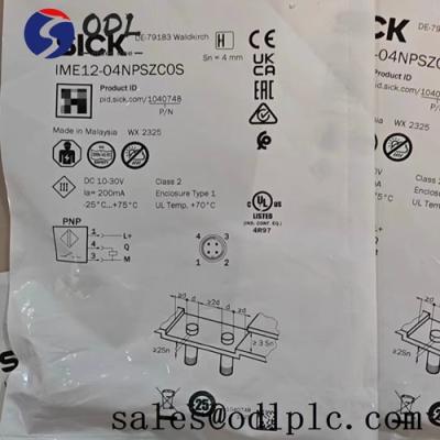 China IME12-04NPSZC0S Sick PLC Inductive proximity sensor with a range of 3.24mm, M12 x 1，PNP， None, M12 for sale