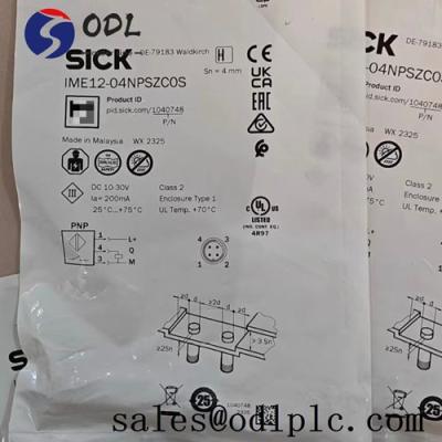 China IME12-04NPSZC0S Sick PLC Inductive proximity sensor with a range of 3.24mm, M12 x 1，PNP， None, M12 for sale