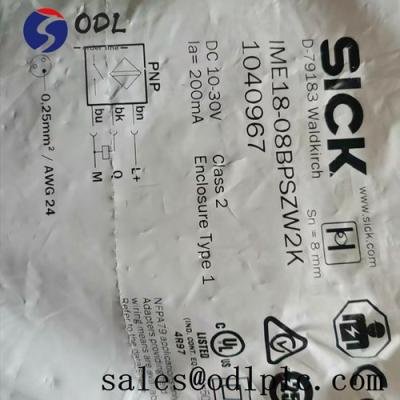 China IME18-08BPSZW2K Sick PLC Inductive proximity sensor  sensor, 6.48mm range, M18 X 1，PNP， No, cable, 3 wires, 2 meters for sale