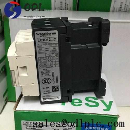 Quality  LC1D12F7C Schneider IEC contactor, TeSys Deca, nonreversing, 12A, 7.5HP at 480VAC, up to 100kA SCCR, 3 phase, 3 NO, 110VAC 50/60Hz coil, open for sale