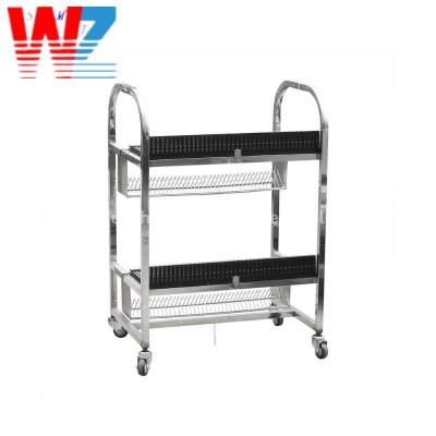 China SMT-machine Fuji voedingsmandje Dubbele lagen roestvrij staal voedingsmandje opslagmandje voor Fuji pick and place machine Te koop