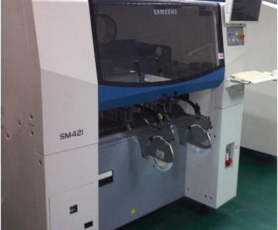 China selección de la precisión HANWHA SAMSUNG SM421 de la eficacia de la altura y de la altura y máquina del lugar en venta