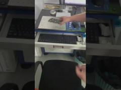 Máquina de marcação a laser de fibra de escritório com 10/20/30/100W de potência e 7000mm/s de velocidade de marcação
