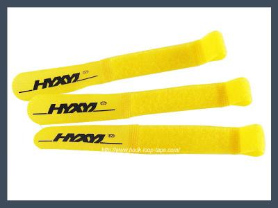 China China factory q type hook and loop velcro cable tie,yellow for sale