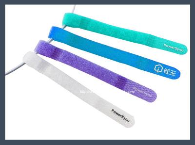 China widely use q type hook and loop velcro cable tie,colours for sale