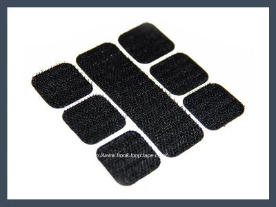 China Square back glue punching hook and loop velcro for sale