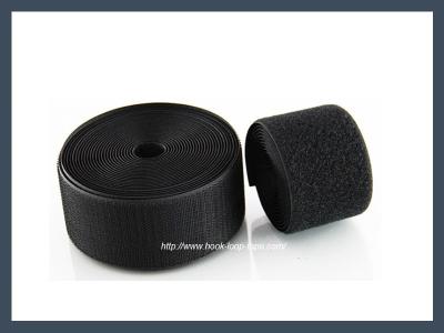 China china factory 40%nylon 60%polyester blended hook and loop velcro strap,black for sale