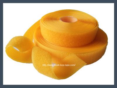China wholesale fashion nylon polyester blended hook and loop velcro fastener,yellow for sale