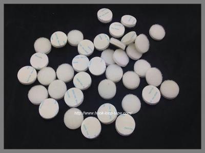 China back to back velcro Super Stickly White Hook And Loop Coins Self Adhesive 25mm * 25mm for sale