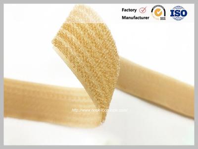 China tan velcro Self Adhesive One Sided hook and loop Fastener Nylon Hook and Loop Tape for sale