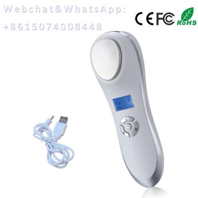 China Personal handheld Hot & Cold vibration facail beauty gadget for sale