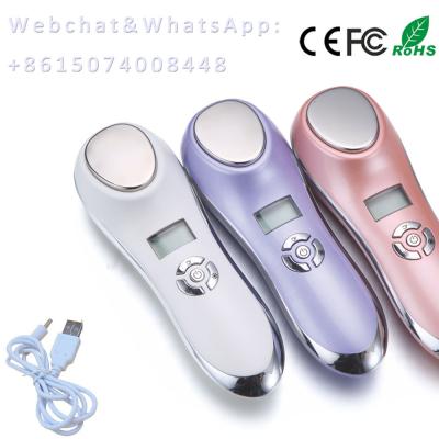 China Selling good skin whitening Hot & Cold vibration facail beauty gadget for sale