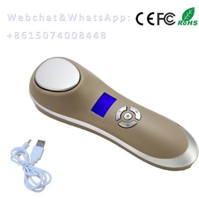 China Personal handheld Hot & Cold vibration facail beauty device gadget system for sale