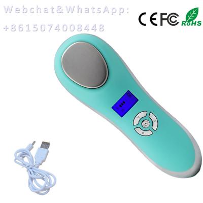 China Personal handheld Hot & Cold vibration facail beauty device gadget system for sale