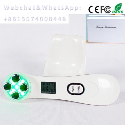 China Facial RF/EMS and 6 colors LED therapy beauty device for sale