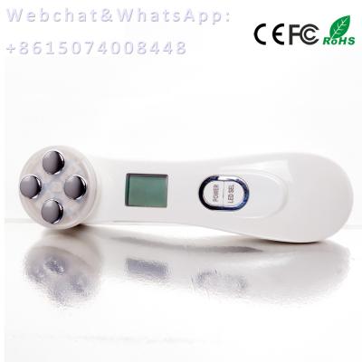 China facial RF/EMS and 6 colors LED therapy Skin scrubber face use beauty machine for sale