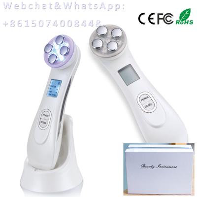China EMS/RF Electroporation and 6 colors LED light beauty machine for Face Neck Eye for sale