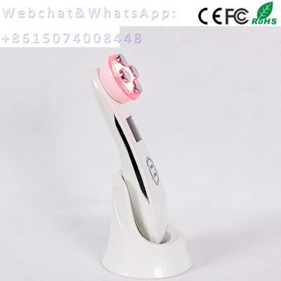 China handles 6 colors LED beauty salon use RF/EMS and photon LED beauty machine for sale