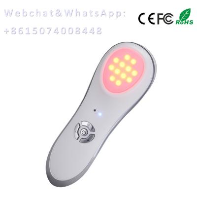China New design facial treatment LED Photon therapy beauty device Vibration +Photo LED therapy for sale