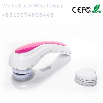 China Waterproof Sonic Wireless Rechargeable electric facial face cleanser brush for sale