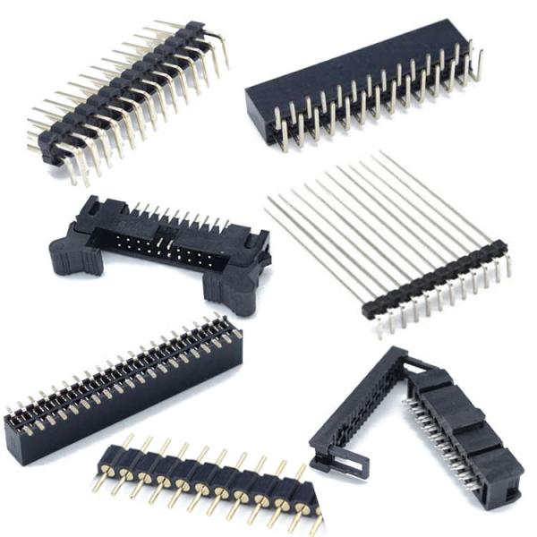 1.27mm 2.54mm スピンヘッダー 女性コネクタ ゴールドコンタクトプレート