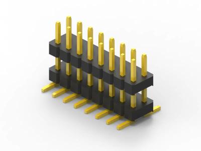 China 2.54 mm Cabeça de alfinete SMD masculina, material de contato de latão Conector Cabeça de alfinete à venda