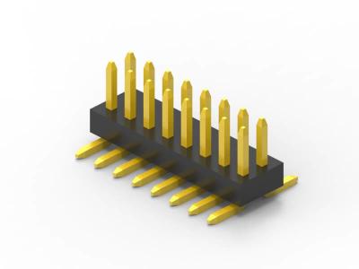 China Dual Row Smd Male Pin Header Connector 14 Pin Koperen legering contactmateriaal Te koop