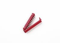 China Red 12 Pin Ribbon Cable Connector , Flat Ribbon Cable Connectors PBT Material for sale
