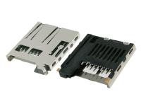 China Surface Mount Tf Card Connector , Micro Sd Card Socket Rated Current 0.5 A for sale