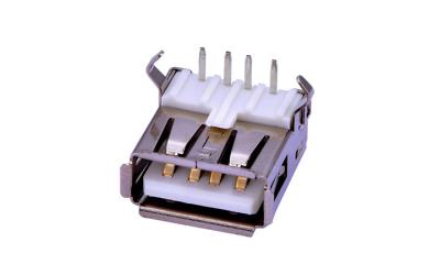 Cina Femmina DIP Tipo 2.0 Micro USB connettore ad angolo destro Materiale LCP bianco - resina in vendita