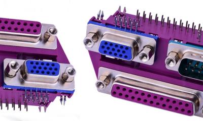 China Right Angle 25 Pin D Type Connector , 90 Degree Plug In 9 Pin D Type Female Connector for sale