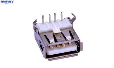 中国 女性用DIPタイプ2.0マイクロUSBコネクタ 右角白色LCP素材 - 樹脂 販売のため