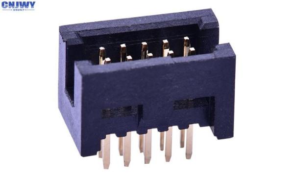 Connettore di testa a doppio fila con 10 pin, connettori di cavo a bordo a pin maschile