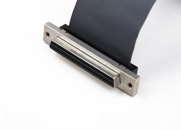 SCSI Female 1.27 Mm Pitch Ribbon Cable , Shielded 34 Pin Flat Ribbon Cable