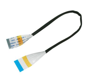 China Custom 1mm Pitch Ribbon Cable , 30 Ways A Type Shielded Flat Flex Cable for sale
