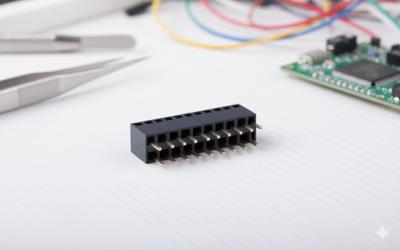 China Female Header Connector 2-40 Contacts 250V Through Hole Mount for sale