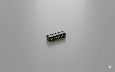 China 2x20P Female Header Connector 2.54mm Pitch Gold Plated 250V for sale