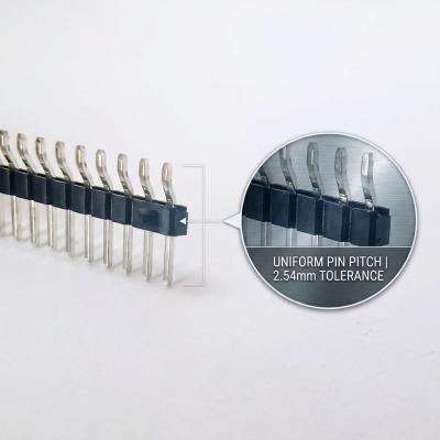 China Fine Pitch 1.27mm Dual Row SMT Male Pin Header Connector Compact PCB Surface Mount Design for sale